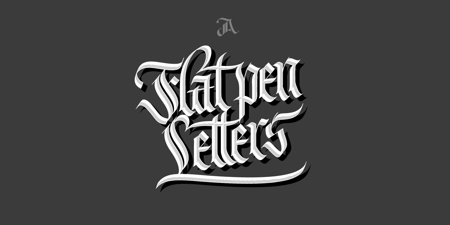 Flat Pen Letters : Coletivo Plomo71